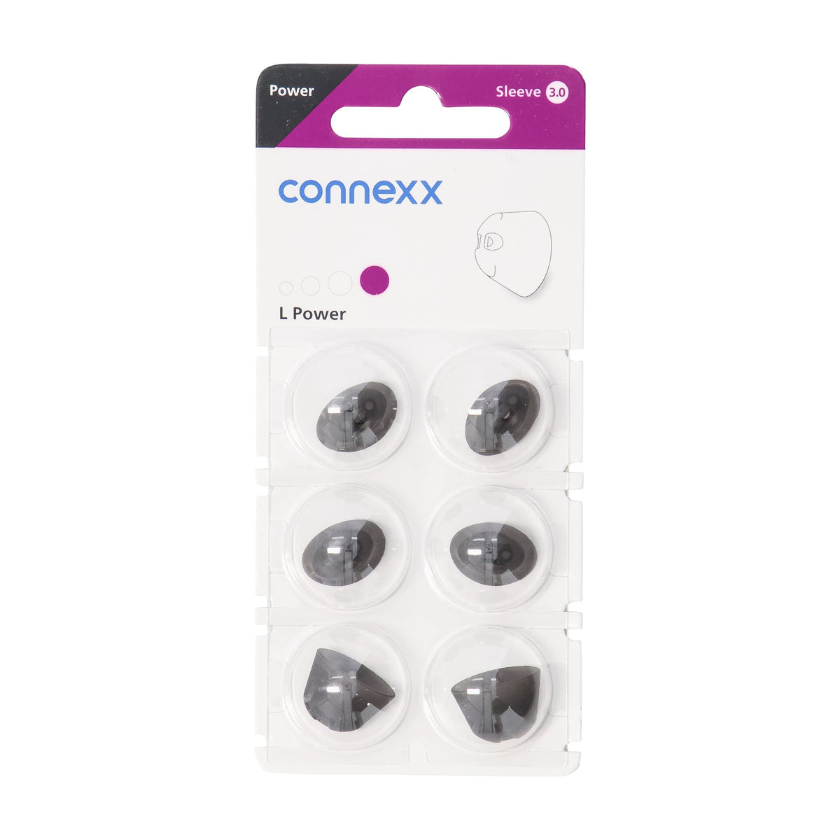 Connexx Sleeve 3.0 L Power | Buy Hearing Aid Domes Online Now — Shop ...