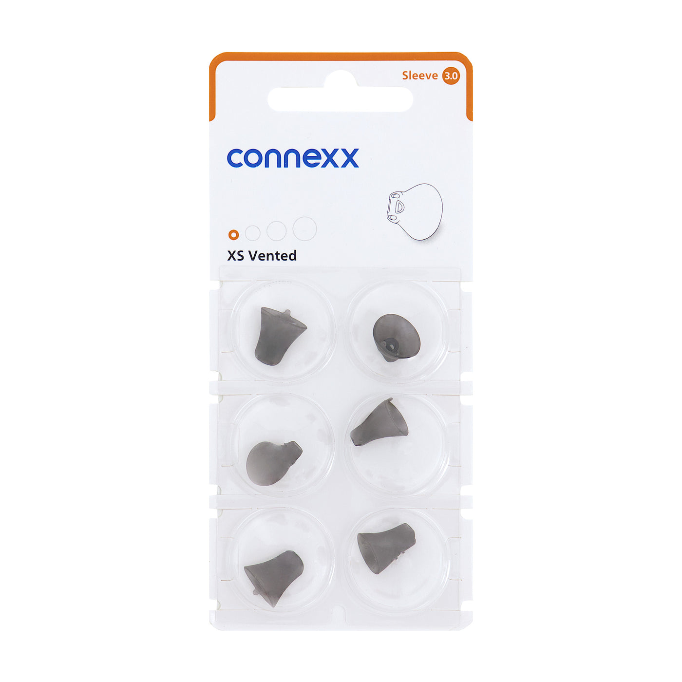 Connexx Sleeve 3.0 XS Vented | Buy Hearing Aid Domes Online Now — Shop ...